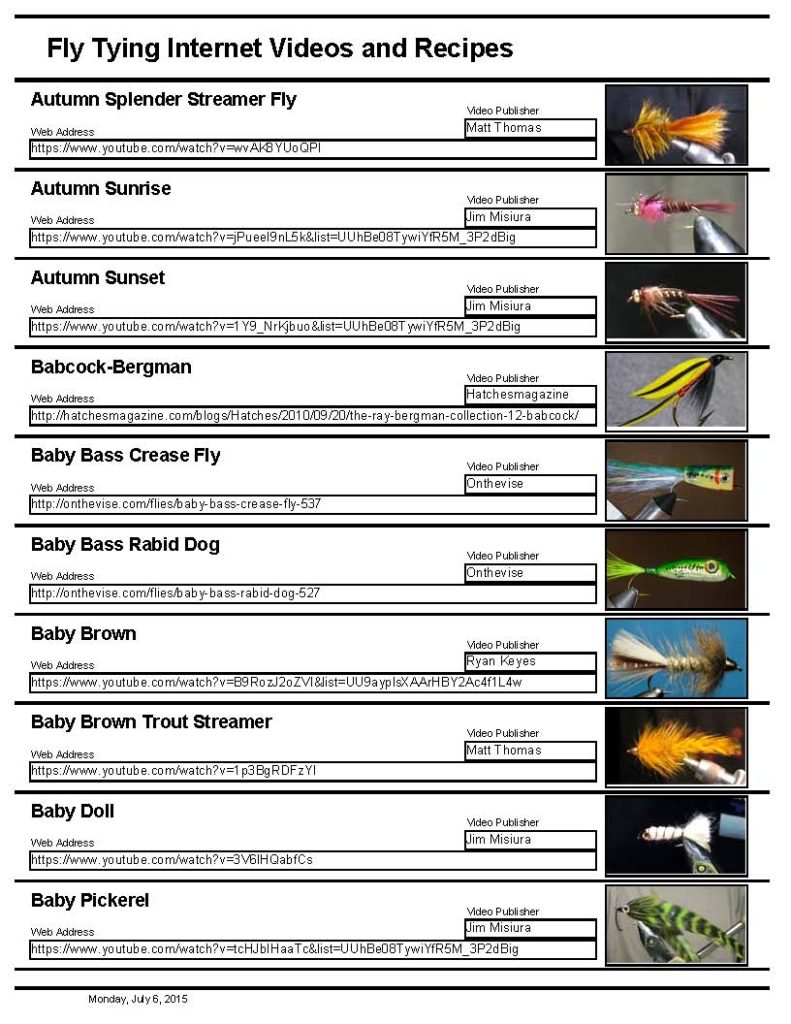 Fly Tying Guide - Missouri Trout Fisherman's Association - Springfield ...